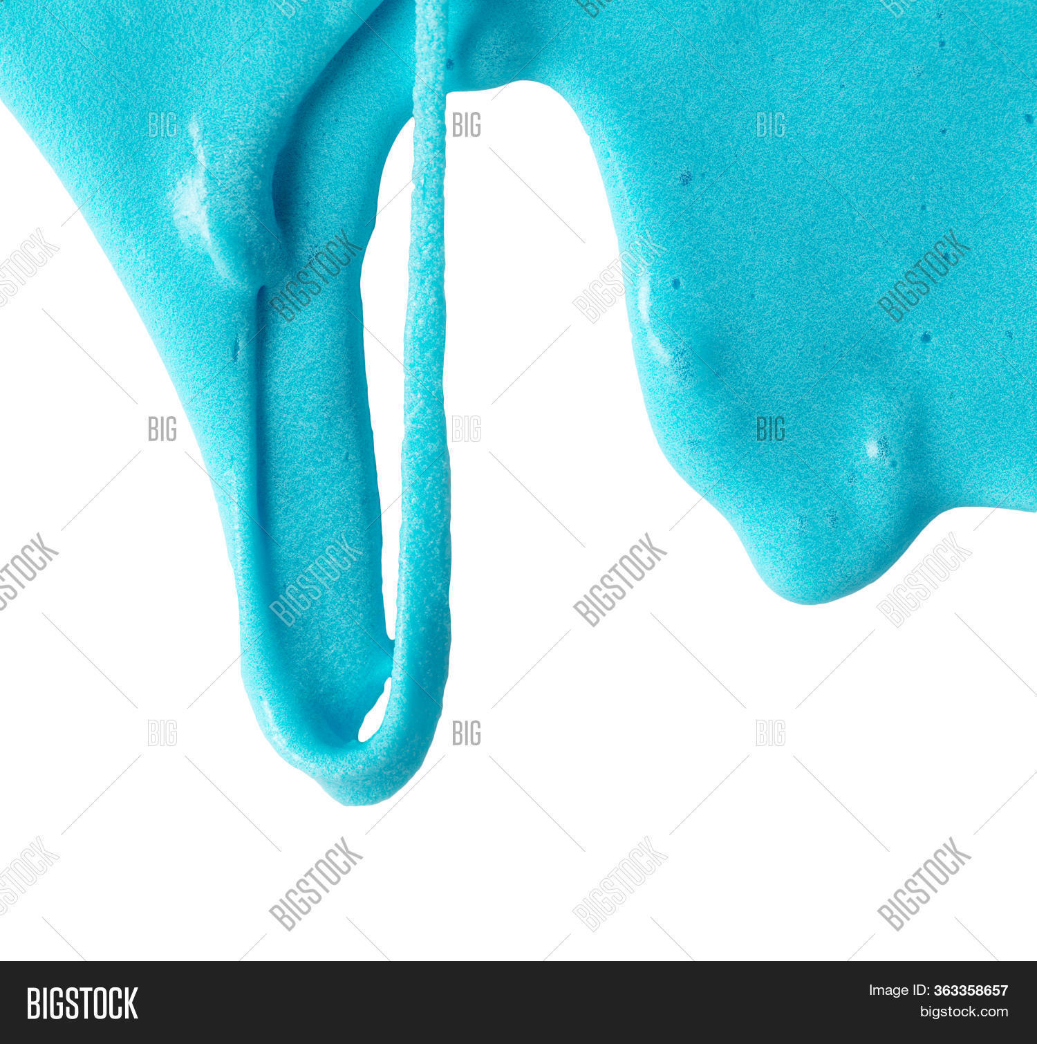 Blue Slime Isolated On Image & Photo (Free Trial) | Bigstock