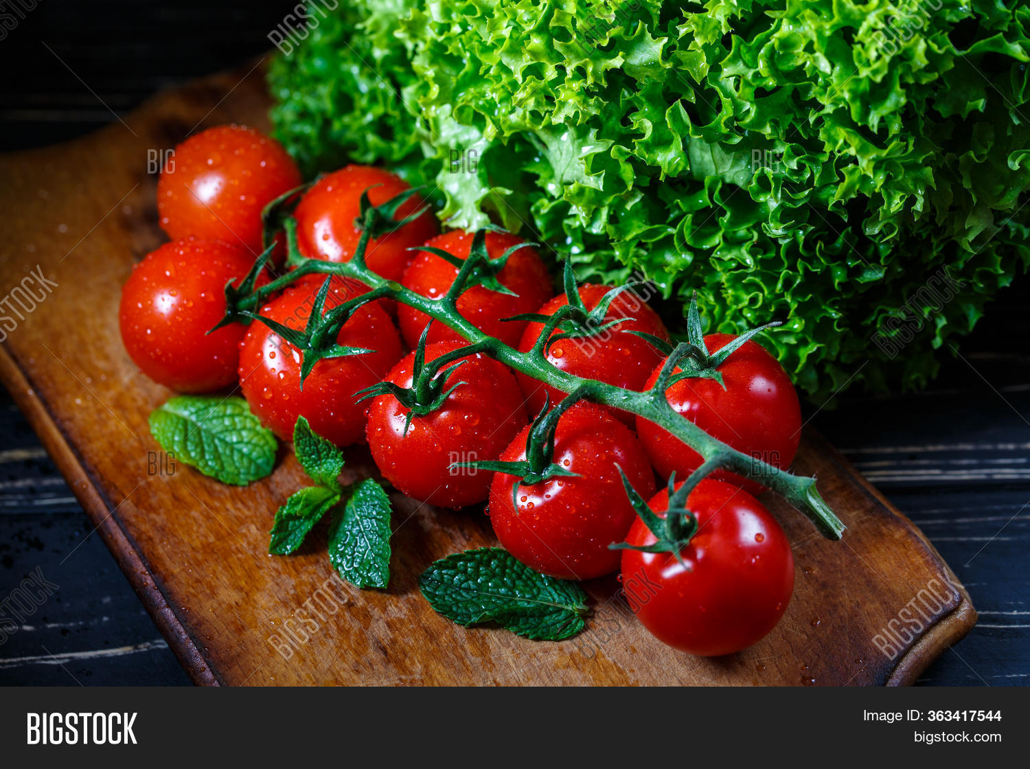 Tomatoes On Vine. Image & Photo (Free Trial) | Bigstock