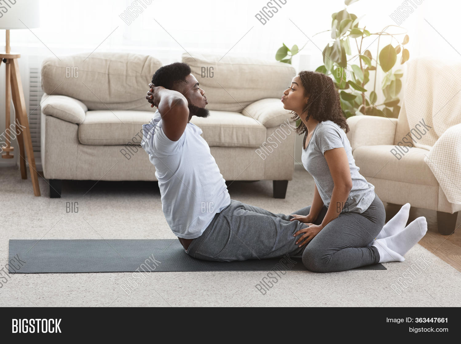 Sporty Black Couple Image & Photo (Free Trial) | Bigstock