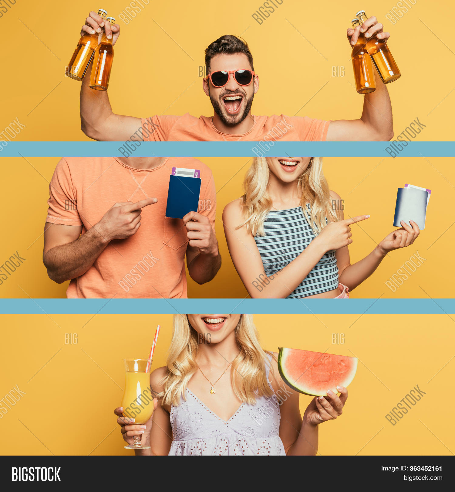 Collage Happy Couple Image & Photo (Free Trial) | Bigstock