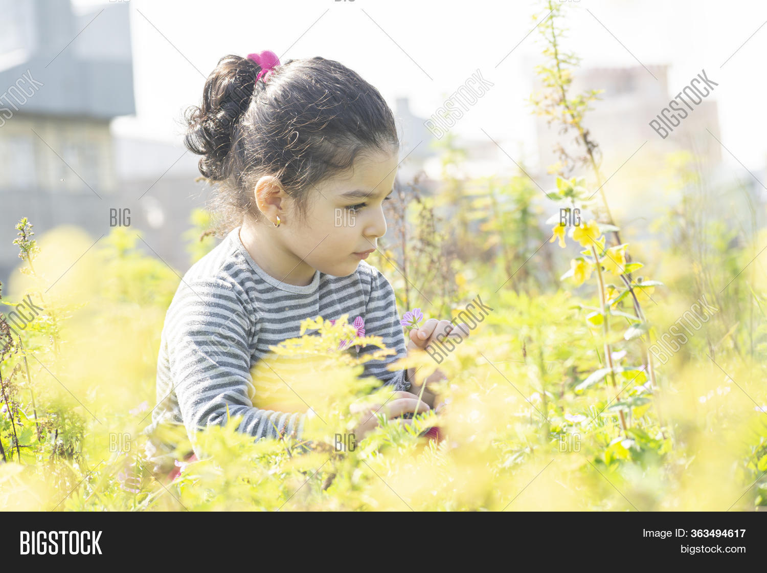 Little Girl Spring Image & Photo (Free Trial) | Bigstock