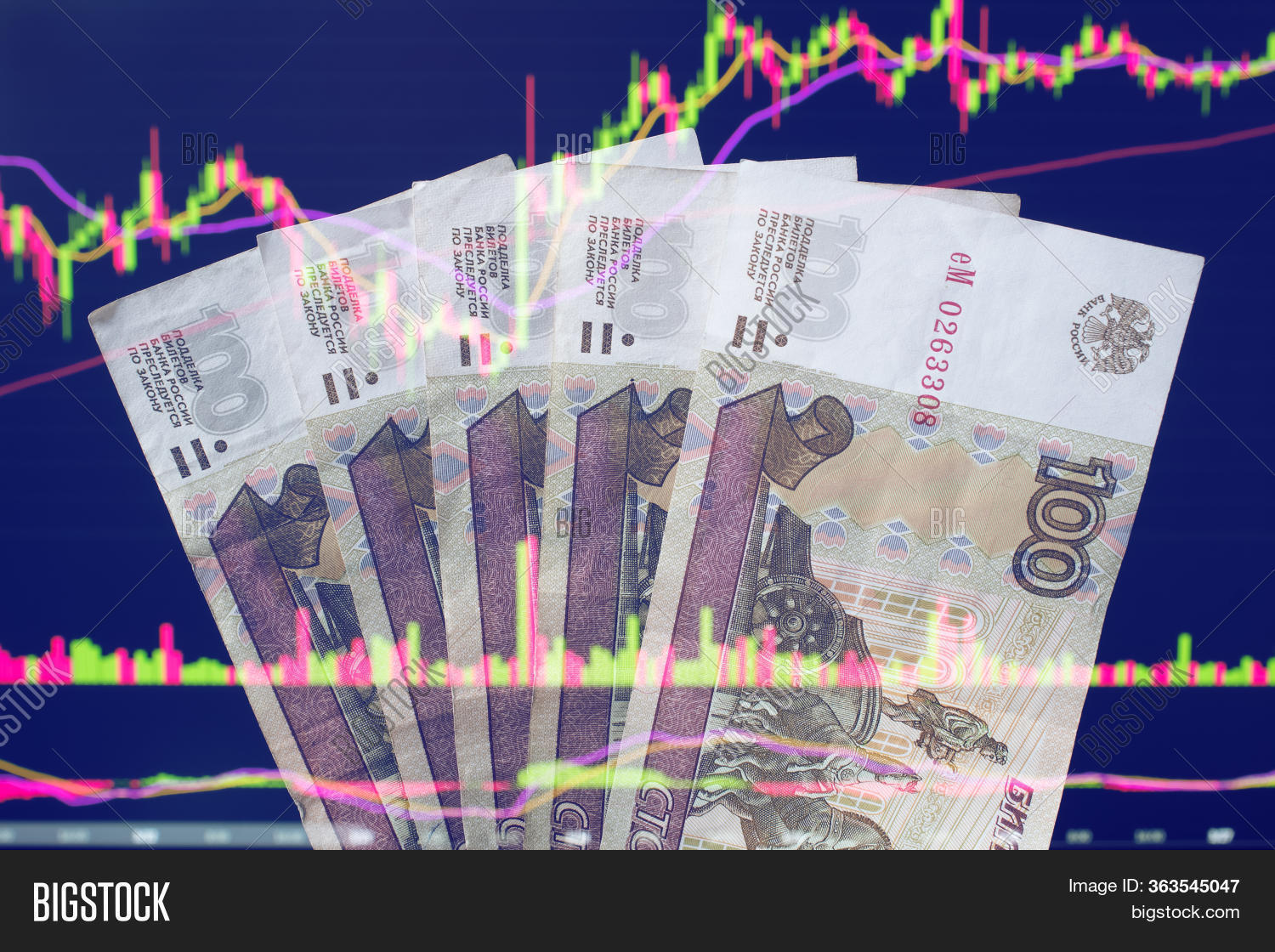 Russian Rubles Against Image & Photo (Free Trial) | Bigstock