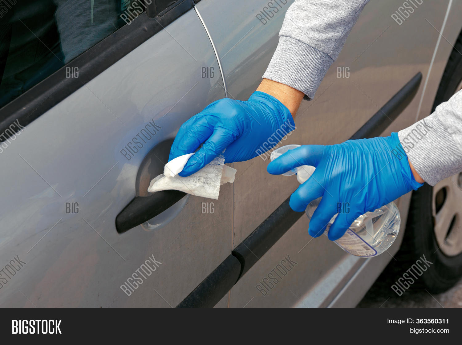 Car Disinfection. Man Image & Photo (Free Trial) | Bigstock