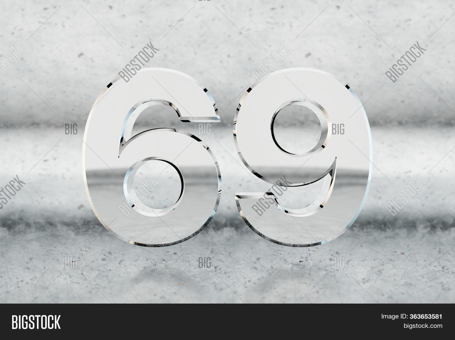 Chrome 3d Number 69. Image & Photo (Free Trial) | Bigstock