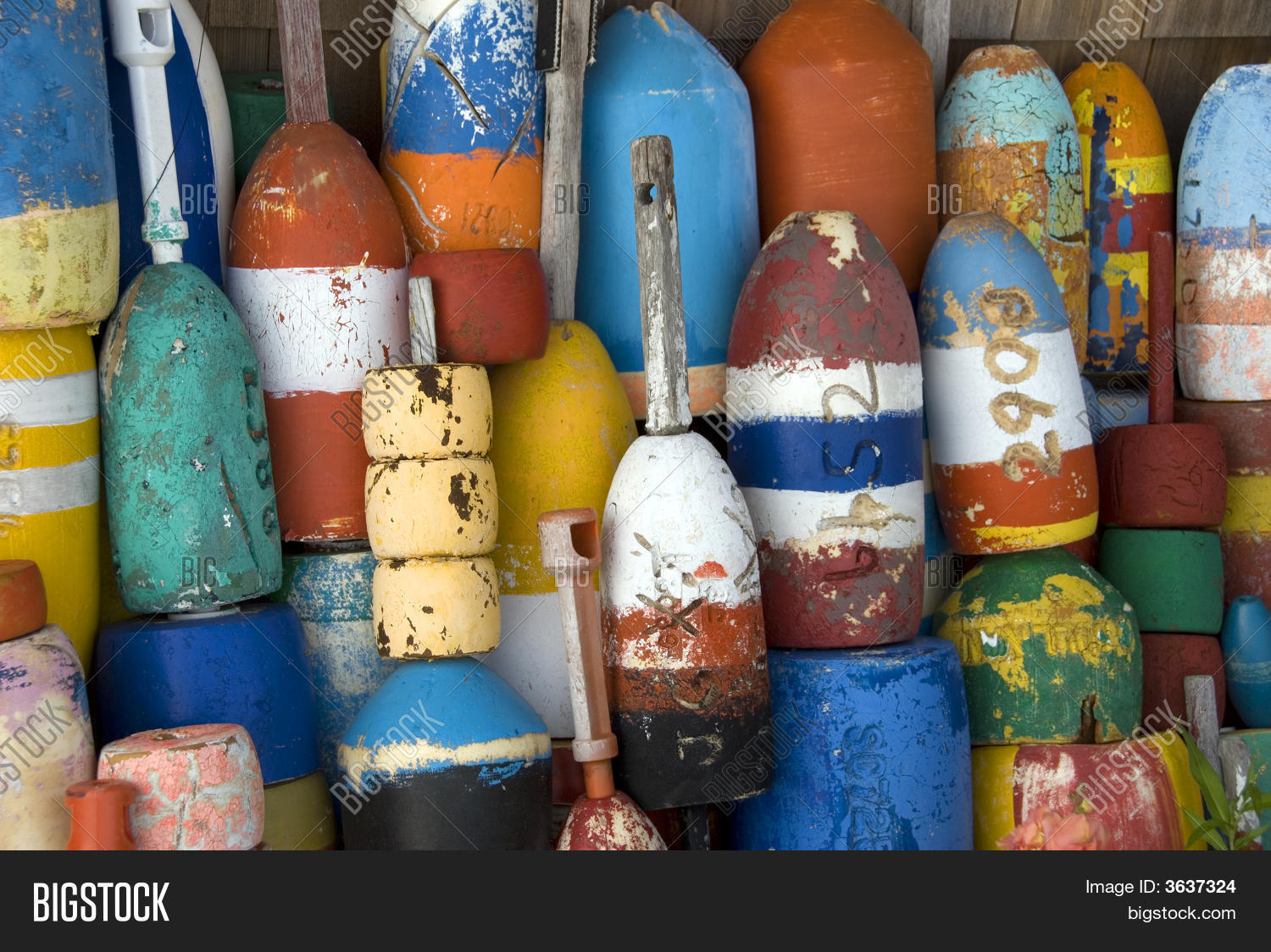 Colorful Buoys Image & Photo (Free Trial) | Bigstock