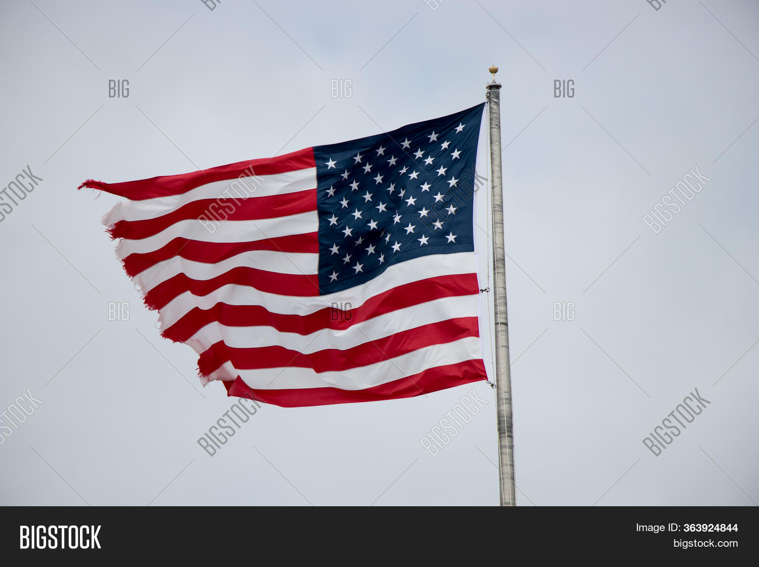 Torn American Flag On Image & Photo (Free Trial) | Bigstock