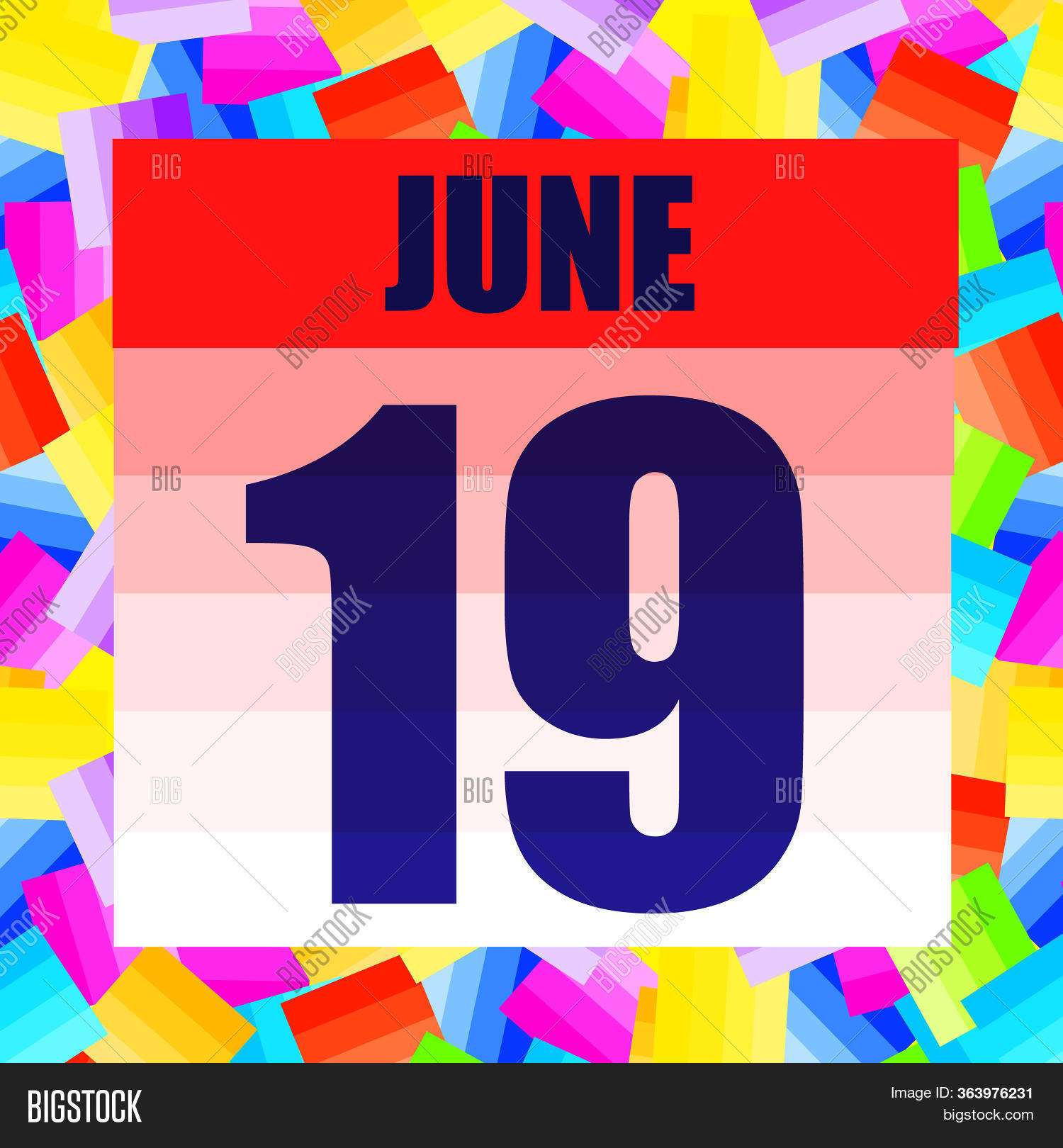 June 19 Icon. Planning Image & Photo (Free Trial) | Bigstock