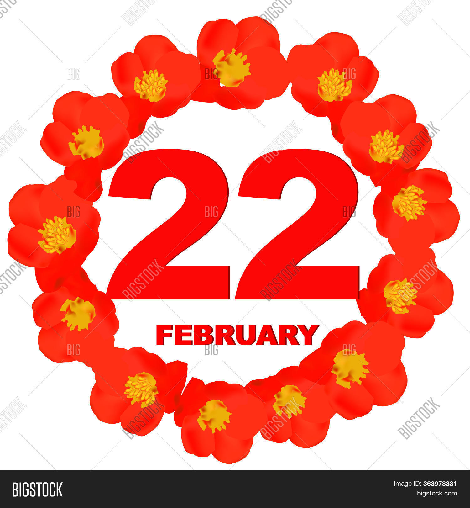 February 22 Icon. Image & Photo (Free Trial) | Bigstock