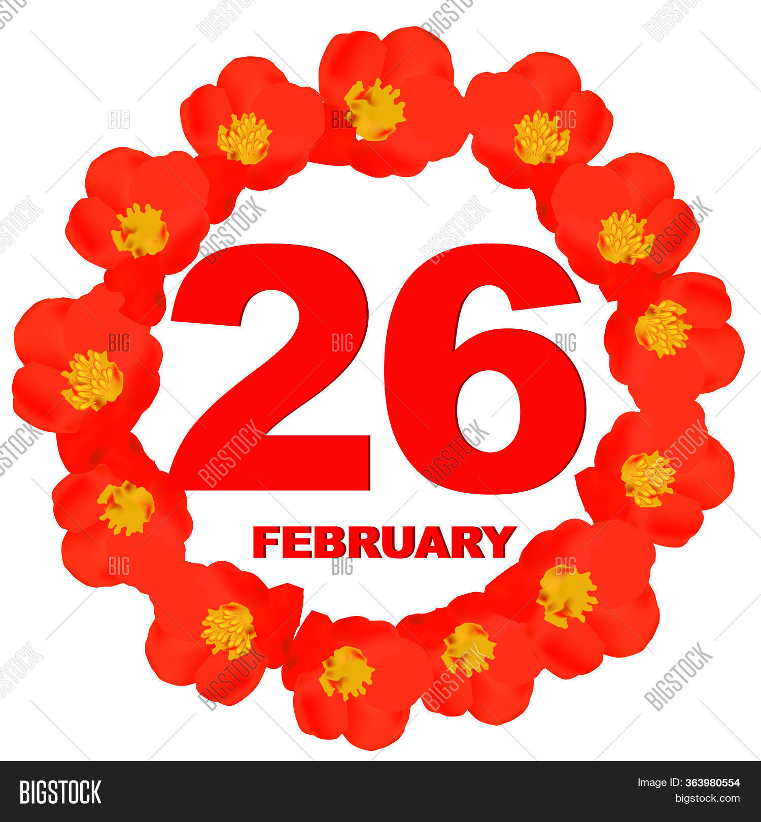 February 26 Icon. Image & Photo (Free Trial) | Bigstock