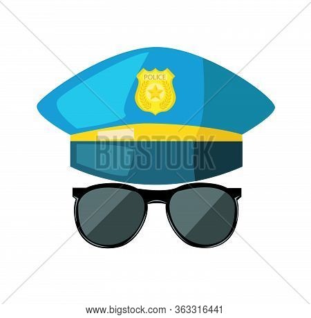 Cartoon Police Hat, Vector & Photo (Free Trial) | Bigstock