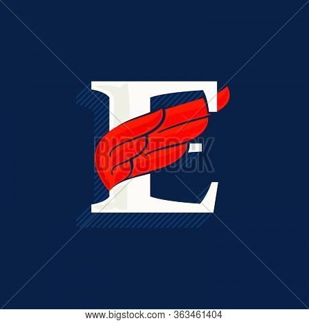 Letter E Logo Red Vector & Photo (Free Trial) | Bigstock