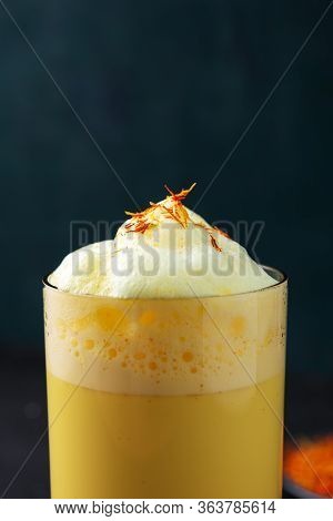 Saffron Latte Glass Image & Photo (Free Trial) | Bigstock