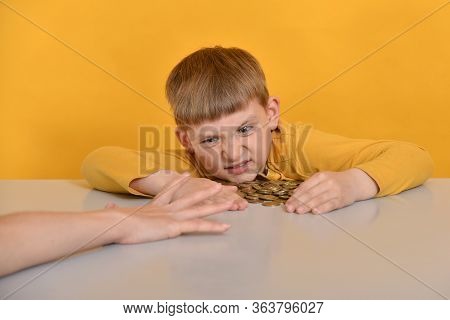 Greedy Child Took All Image & Photo (Free Trial) | Bigstock