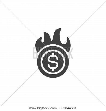 Money Burning Vector Vector & Photo (Free Trial) | Bigstock