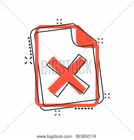 Document Error Icon Vector & Photo (Free Trial) | Bigstock