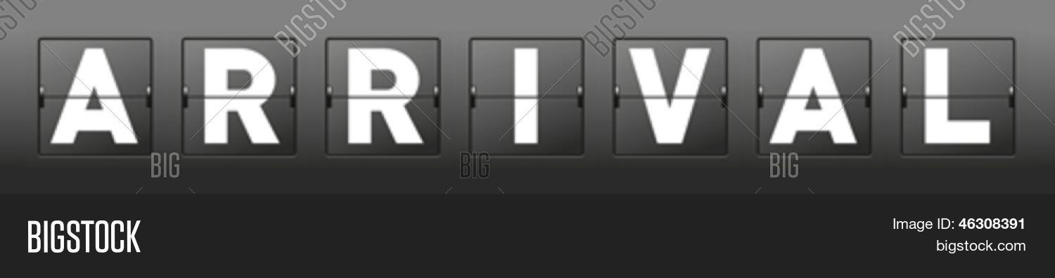 Vector Arrival Word Vector & Photo (Free Trial) | Bigstock