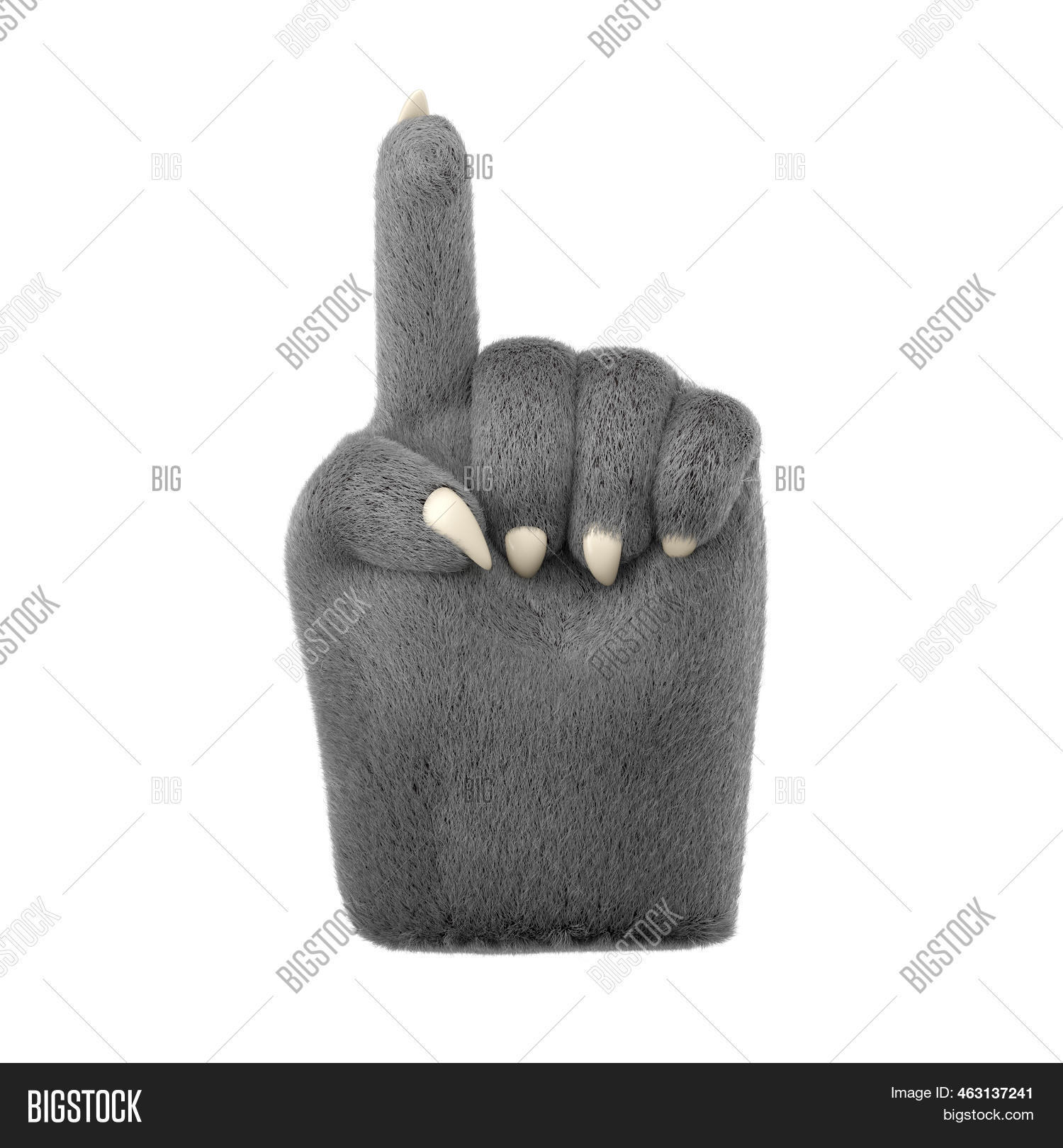 3d Furry Wolf Hands Image & Photo (Free Trial) | Bigstock
