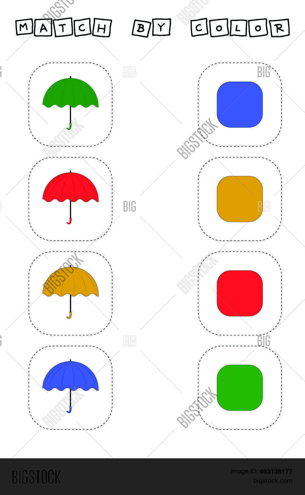 Match Umbrella Their Vector & Photo (Free Trial) | Bigstock