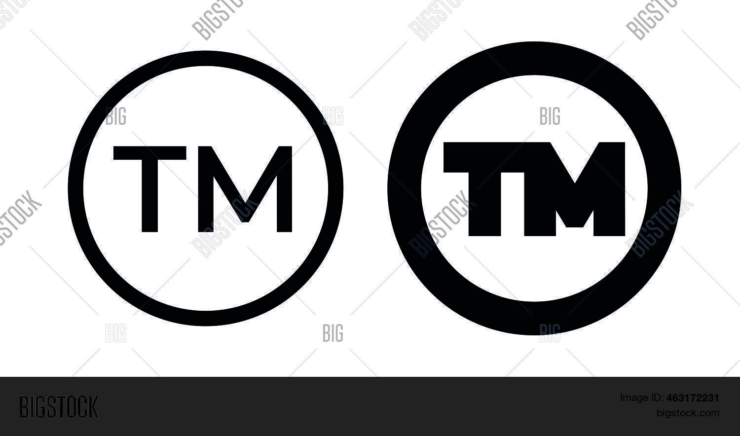 Tm Trademark Icons. Vector & Photo (Free Trial) | Bigstock