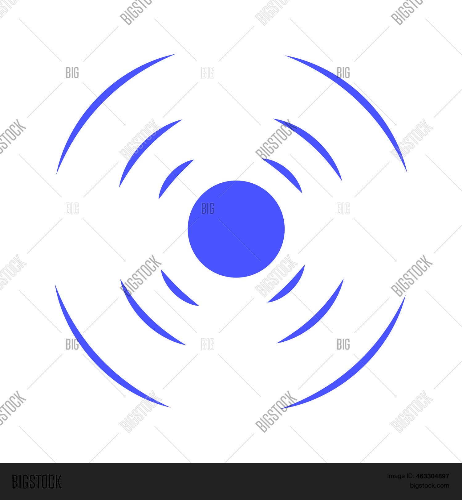 Echo Sonar Waves. Vector & Photo (Free Trial) | Bigstock