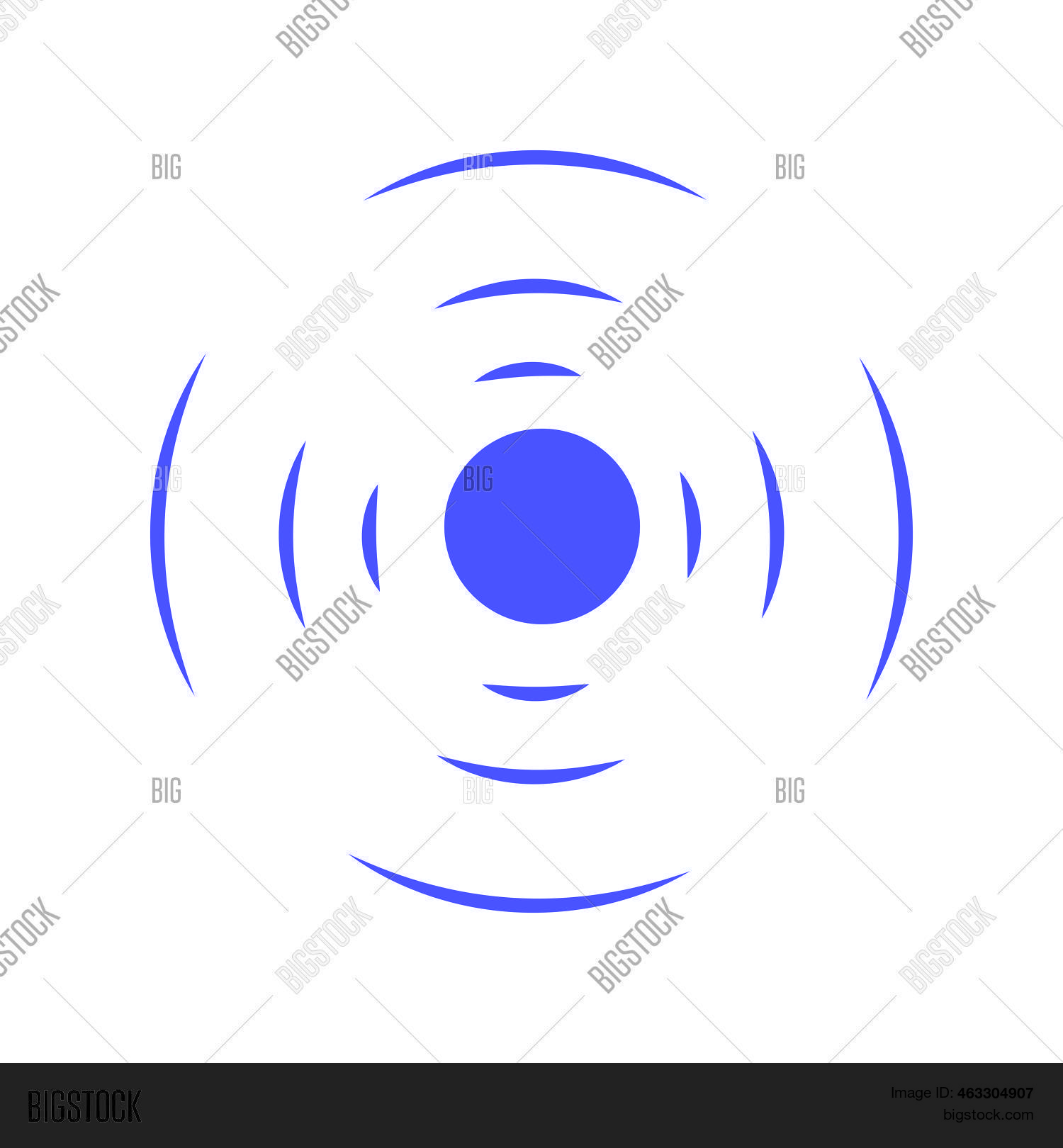 Echo Sonar Waves. Vector & Photo (Free Trial) | Bigstock
