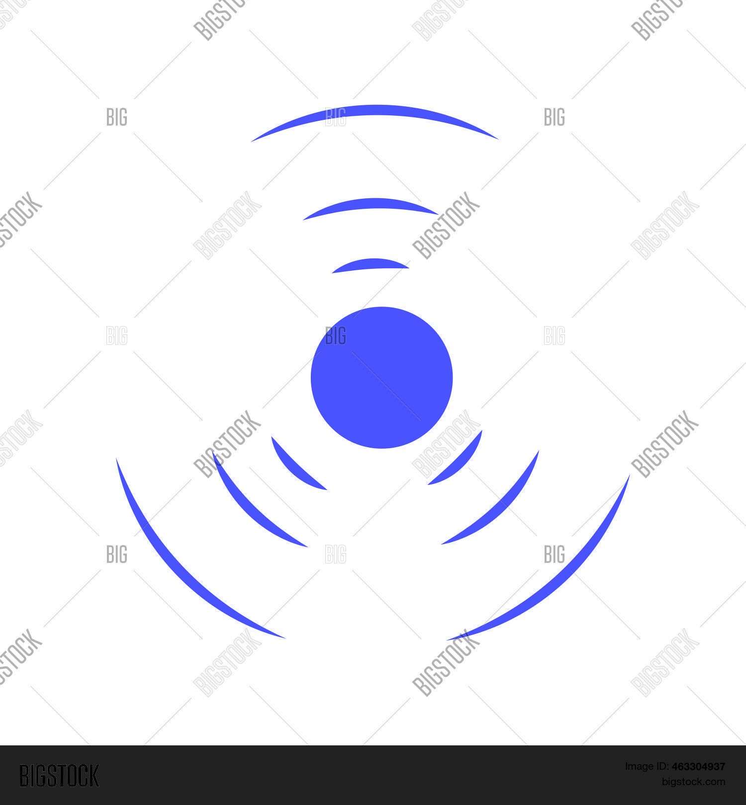 Echo Sonar Waves. Vector & Photo (Free Trial) | Bigstock