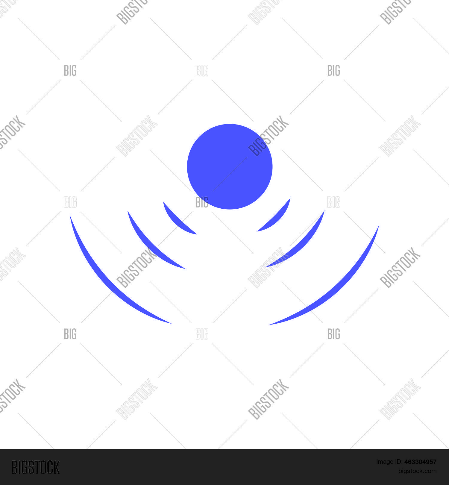 Echo Sonar Waves. Vector & Photo (Free Trial) | Bigstock
