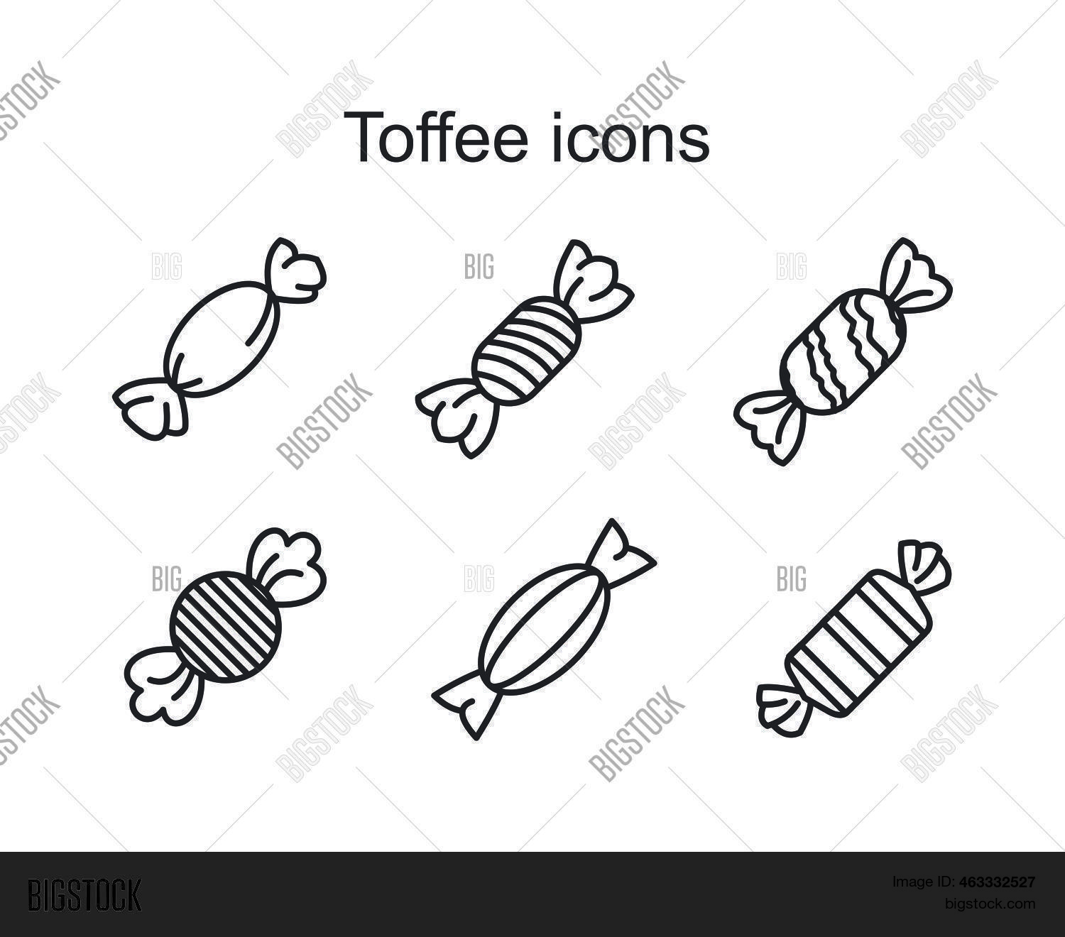 Toffee Icon Template Vector & Photo (Free Trial) | Bigstock