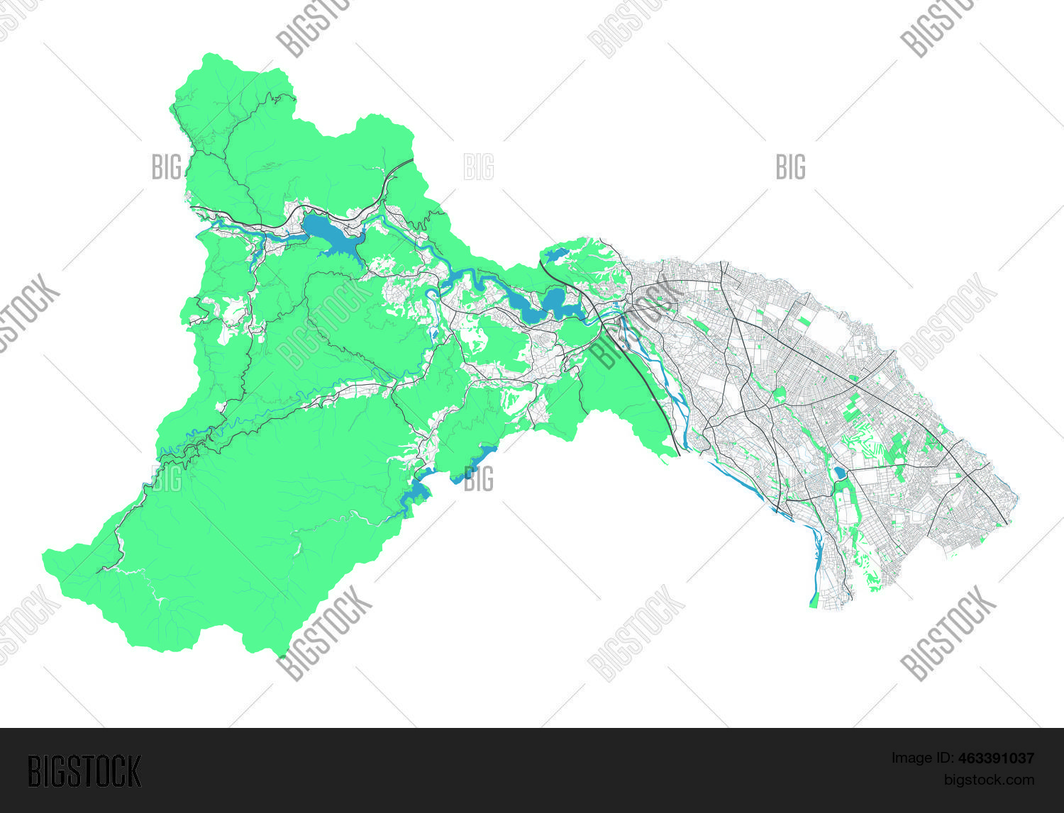 Sagamihara Map. Vector & Photo (Free Trial) | Bigstock