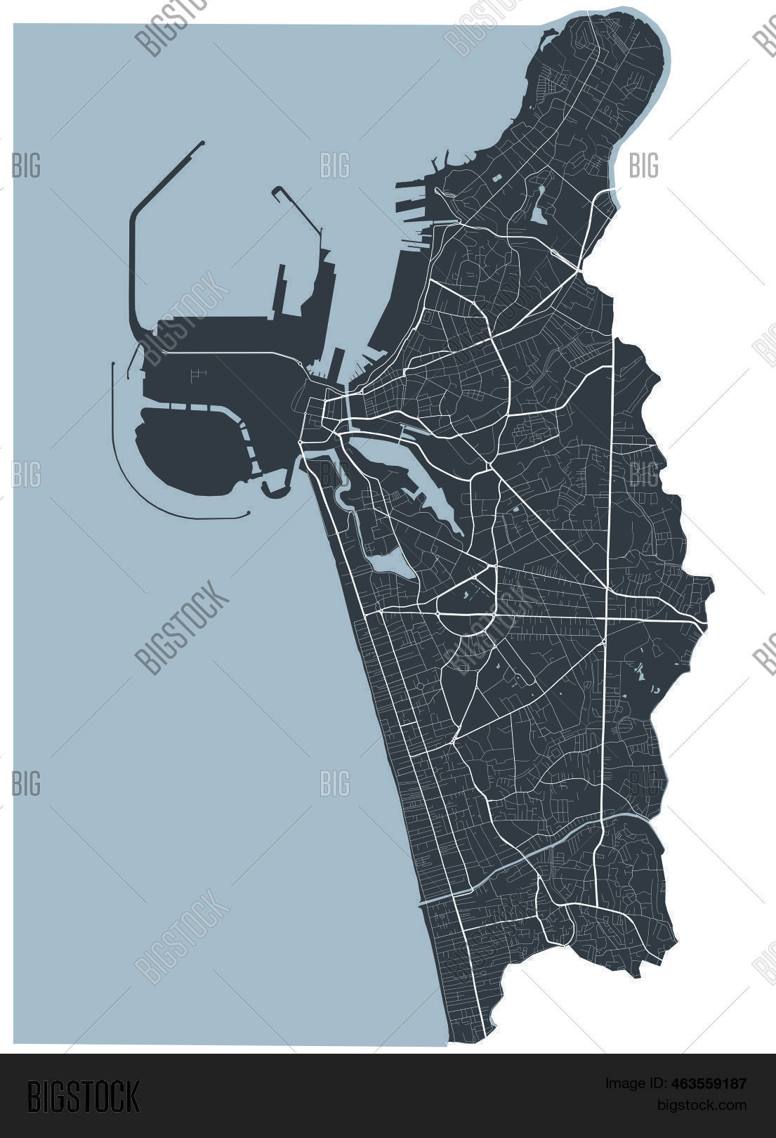 Colombo Vector Map. Vector & Photo (Free Trial) | Bigstock