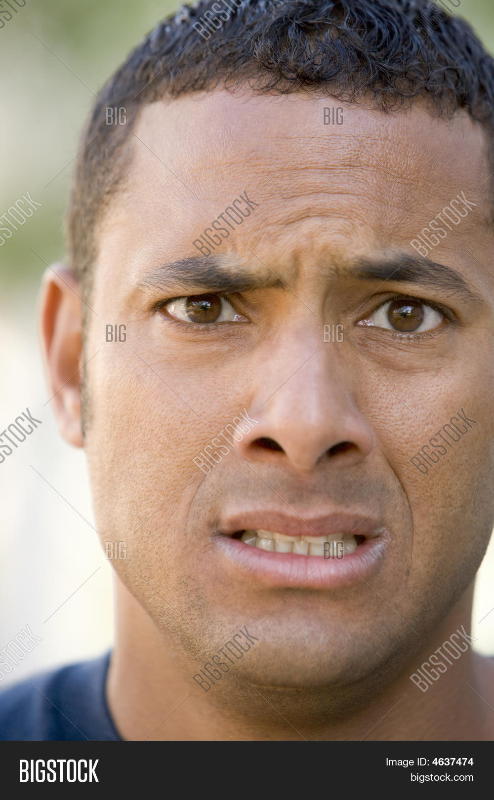 Head Shot Man Scowling Image & Photo (Free Trial) | Bigstock