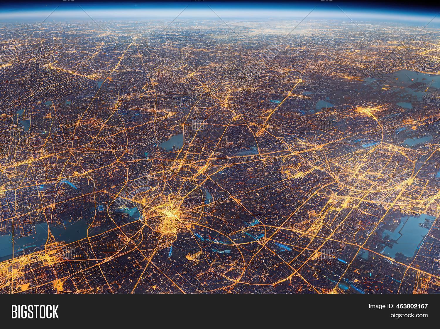 London City Lights Map Image & Photo (Free Trial) | Bigstock