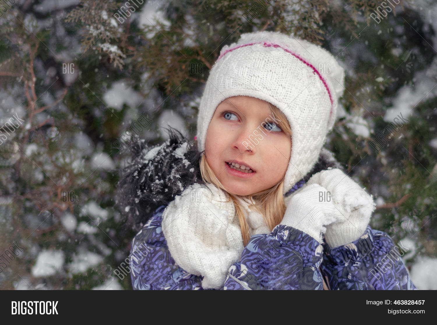 Winter Day. Girl Walks Image & Photo (Free Trial) | Bigstock