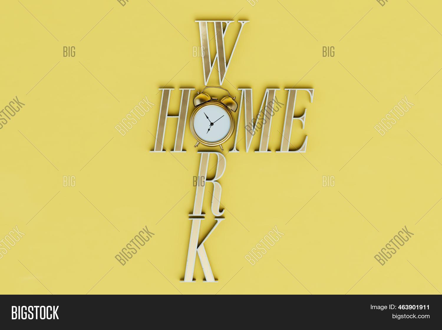 Time Work Home. Image & Photo (Free Trial) | Bigstock