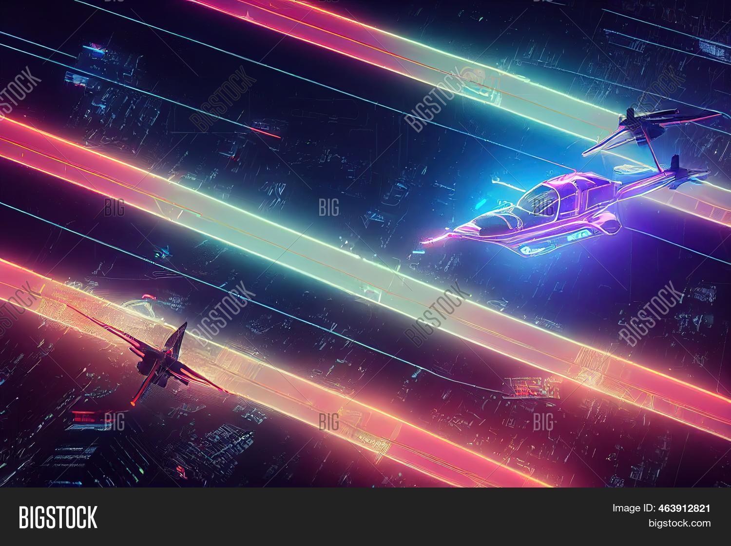 Cyberpunk Flying Taxi Image & Photo (Free Trial) | Bigstock