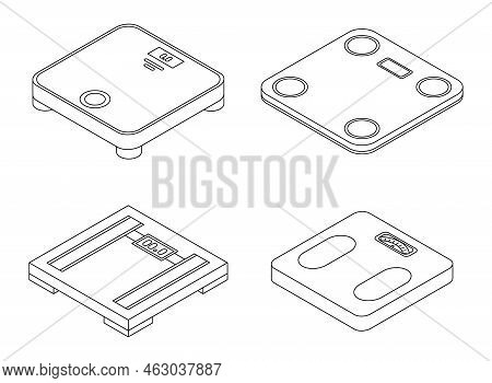 Weigh Scales Icons Vector & Photo (Free Trial) | Bigstock
