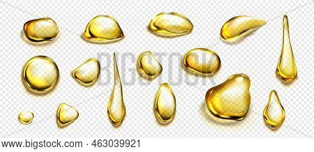 Golden Drops Puddles Vector & Photo (Free Trial) | Bigstock
