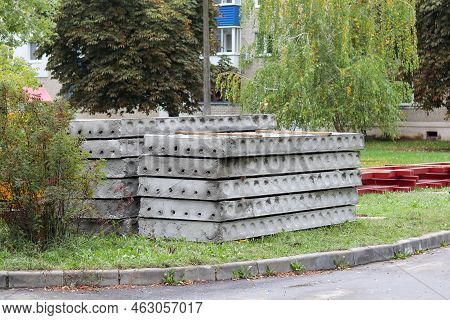 Stack Precast Concrete Image & Photo (Free Trial) | Bigstock