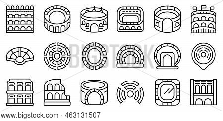 Vector y foto Amphitheater Icons (prueba gratis) | Bigstock