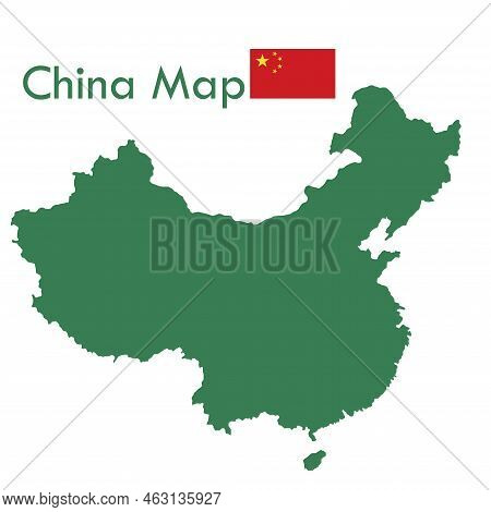 Map Green China Map Vector & Photo (Free Trial) | Bigstock