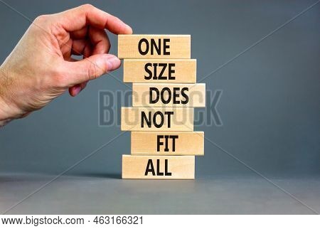 One Size Does Not Fit Image & Photo (Free Trial) | Bigstock