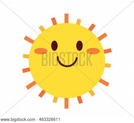 Happy Sun Icon. Vector & Photo (Free Trial) | Bigstock