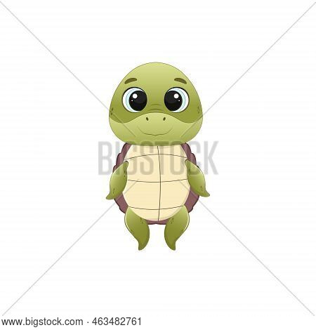 Cute Cartoon Turtle Vector & Photo (Free Trial) | Bigstock