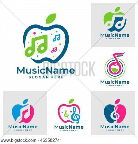 Set Apple Music Logo Vector & Photo (Free Trial) | Bigstock