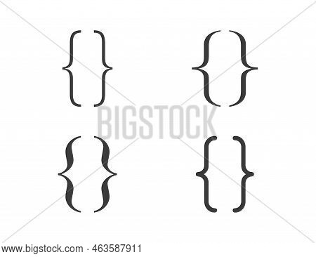 Curly Brackets Vector