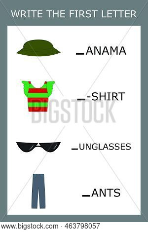 Write First Letter Vector & Photo (Free Trial) | Bigstock