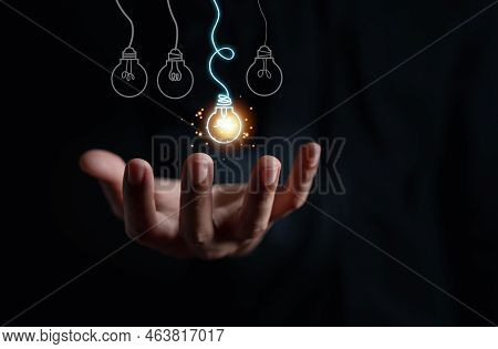 Hand Touching Glowing Image & Photo (Free Trial) | Bigstock