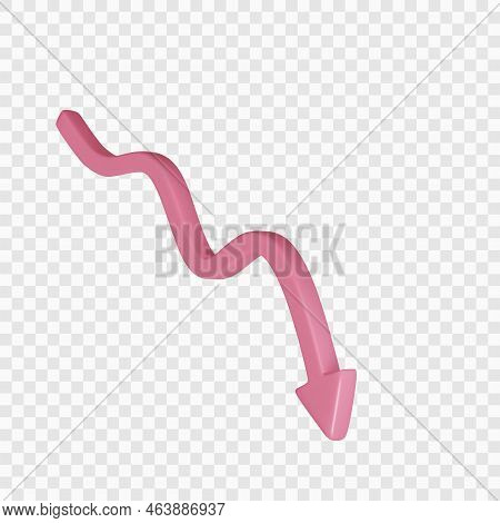 3d Red Arrow Down. Vector & Photo (Free Trial) | Bigstock