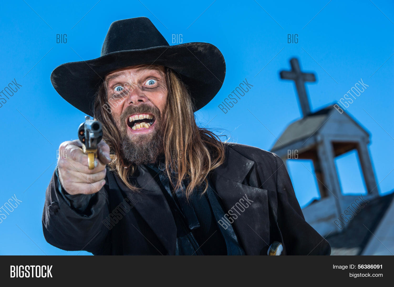 Laughing Cowboy Gun Image & Photo (Free Trial) | Bigstock