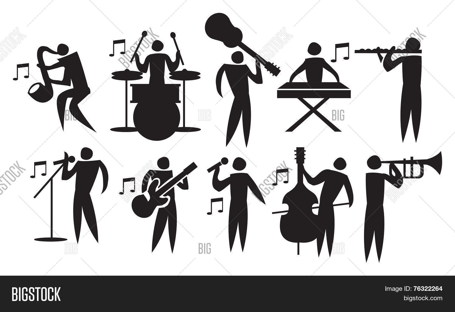 Musician Vector Icon Vector & Photo (Free Trial) | Bigstock